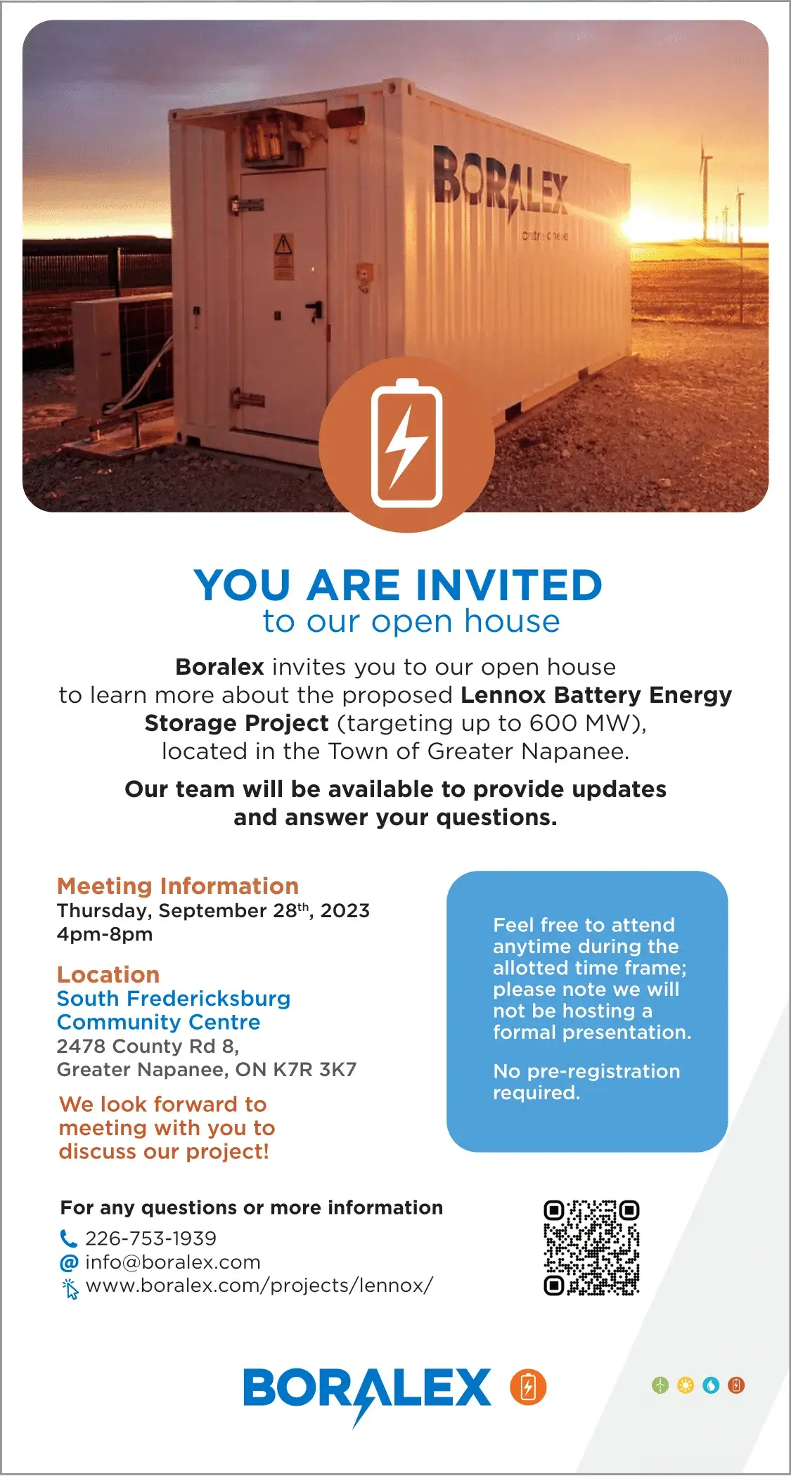 Lennox, renewable energy storage in Canada | Boralex UK